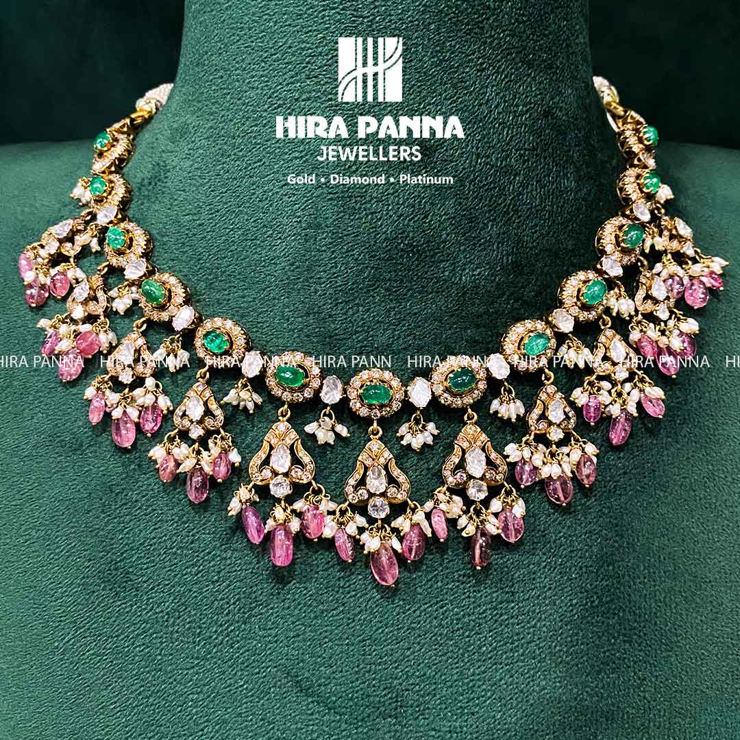 Victorian Fancy Triple Cut Diamond Neckwear – Hirapanna Jewellers