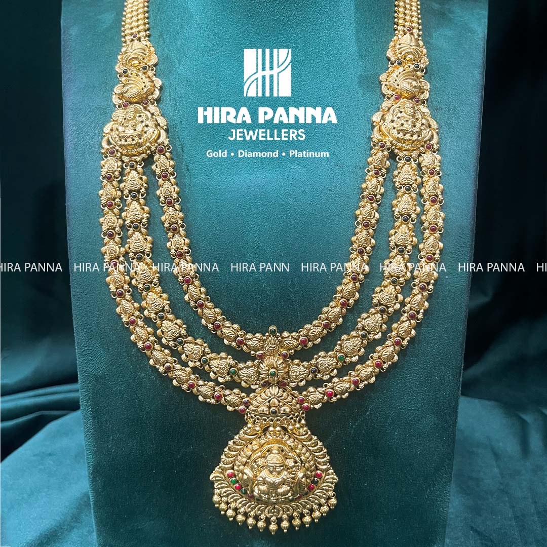 Three Lines Antique Haram – Hirapanna Jewellers